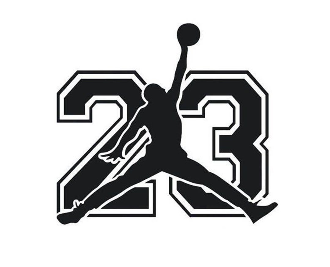 Jordan - Jumpman, Jump Man, Wall Decal. Car Decal, Sticker, Basketball ...