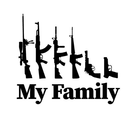 Guns, My Family Decal - Etsy