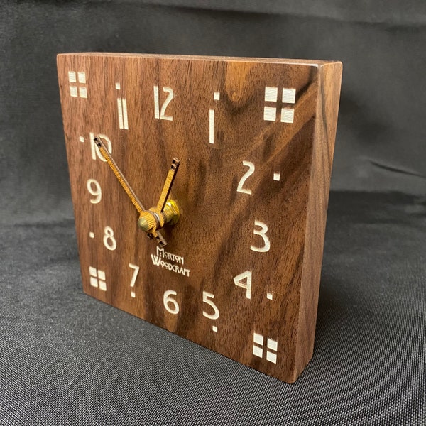 Walnut Clock - Etsy