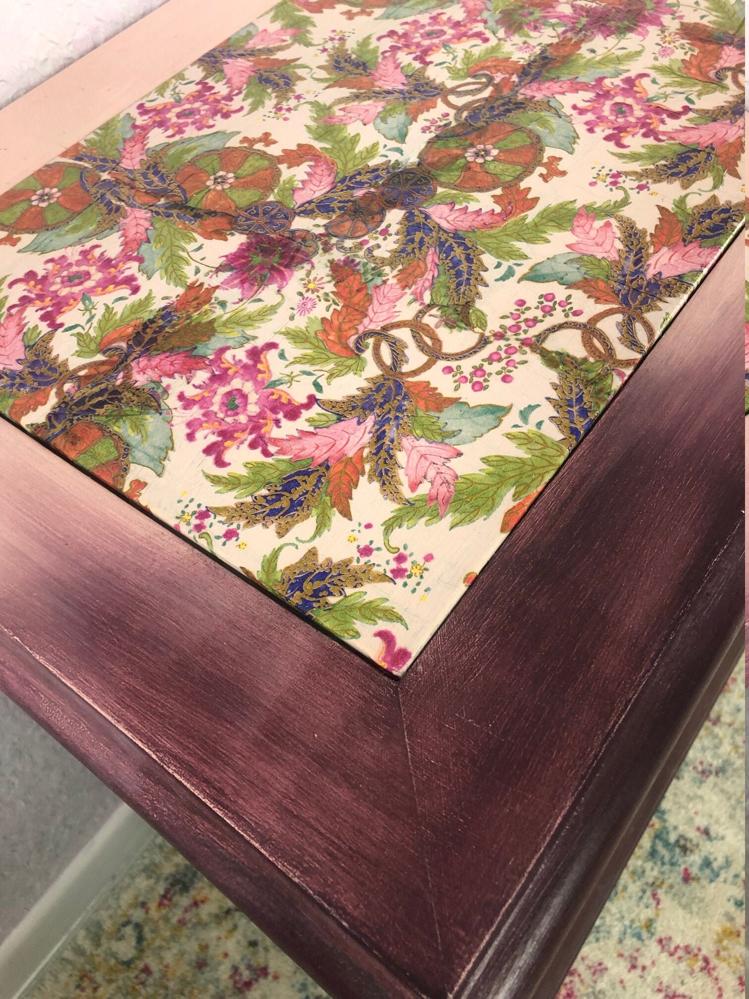 SOLD!! Do NOT PURCHASE! **********vintage Buffet. Floral Entry Table ...