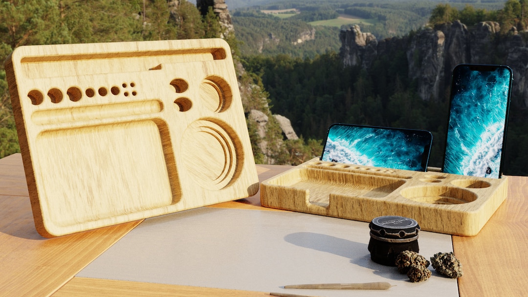 Rolling Tray Herb - Cnc/laser/ 3D Stl/dxf/ai/eps/svg Vector Files for ...