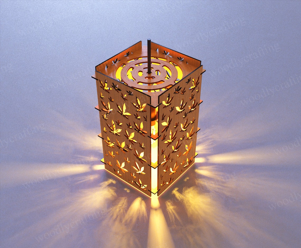 Marijuana Lamp Shader Laser Cut/ CNC Router/ Plasma - Etsy