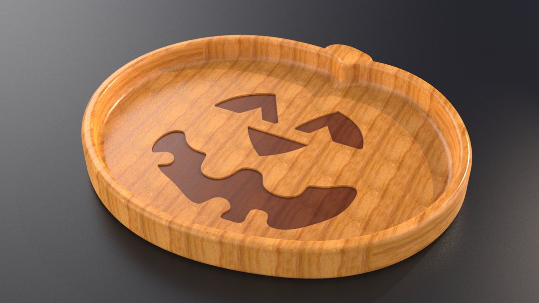 Pumpkin Tray - CNC Files for Wood - Etsy