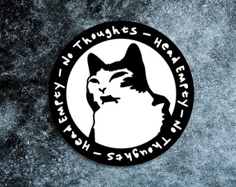 Empty Head Sticker - Etsy