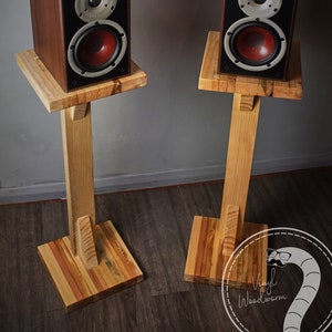 Pair Floor Speaker Stands Hand Made Recycled Wood Audio Furniture - Etsy