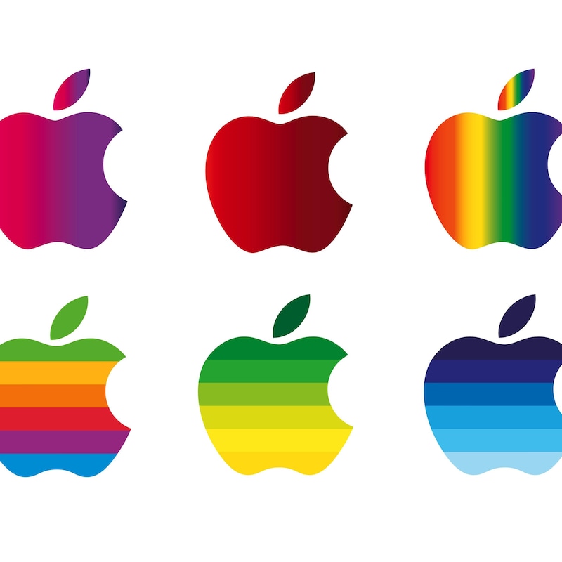 Apple Logo Sticker - Etsy