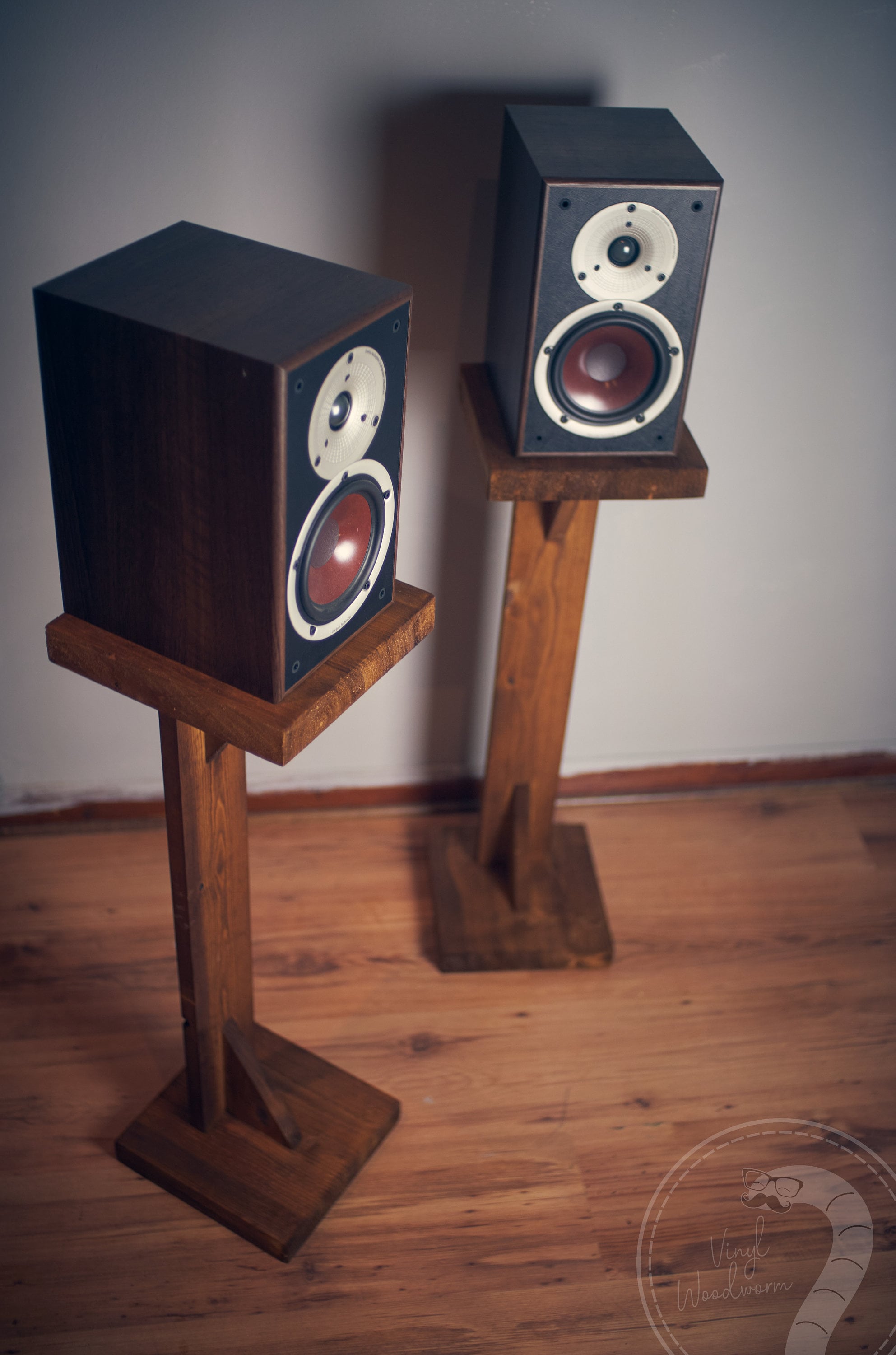 Floor Speaker Stands Pair Hand Made Rustic Mahogany Wood - Etsy UK