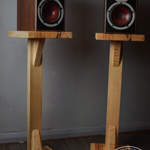 Pair Floor Speaker Stands Hand Made Recycled Wood Audio Furniture - Etsy