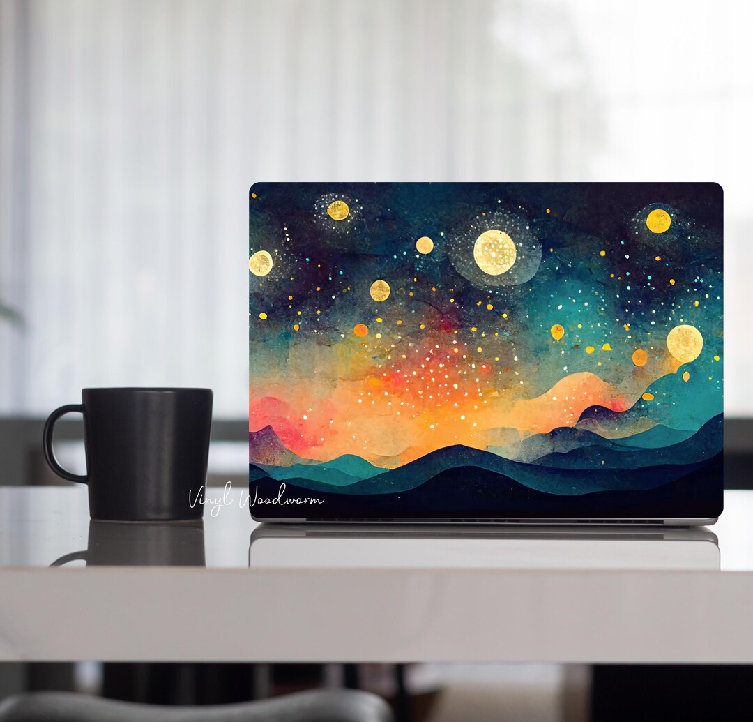 Universal Colourful, Floral, Artistic Self Adhesive Vinyl Laptop Skins ...
