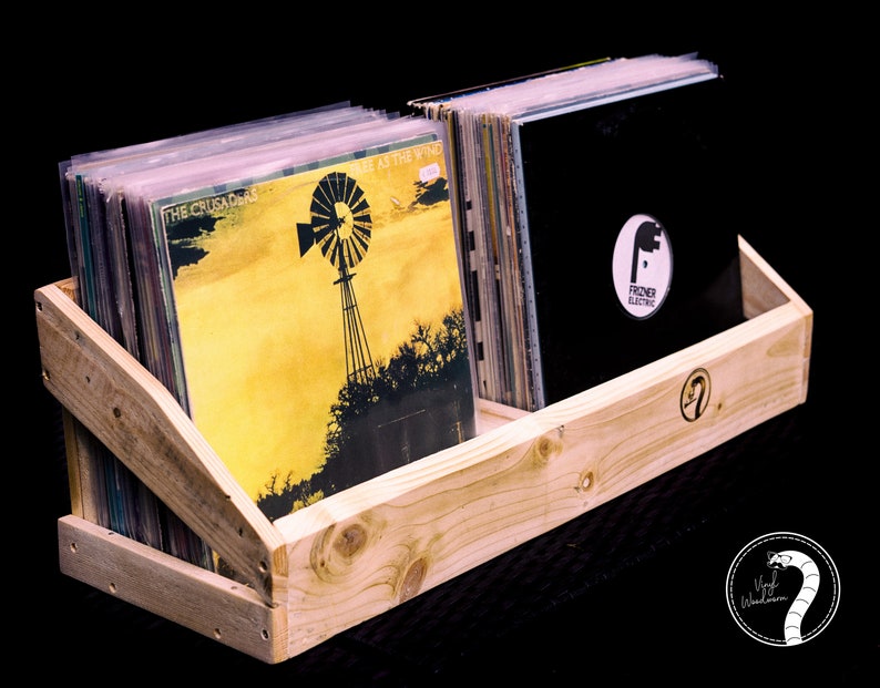 Handmade Wooden Rustic Record Display Unit for Over 90 | Etsy
