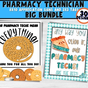 Pharmacy Technicians Week Printable Signs and Tags | Pharmacy Tech ...
