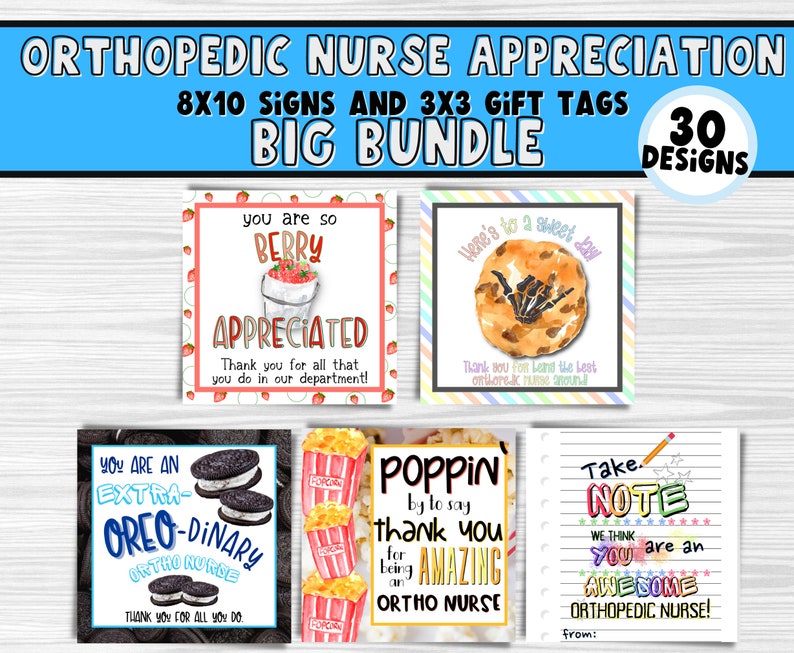 Happy Ortho Nurses Week Bundle | Orthopedic Nurse Appreciation Week ...