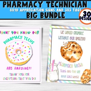 Pharmacy Technicians Week Printable Signs and Tags | Pharmacy Tech ...