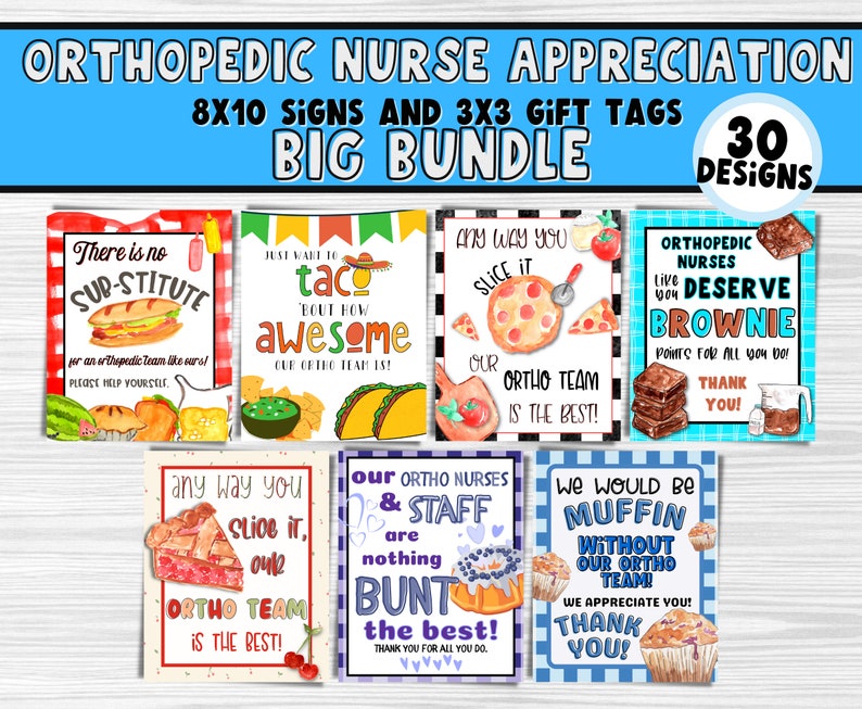 Happy Ortho Nurses Week Bundle | Orthopedic Nurse Appreciation Week ...