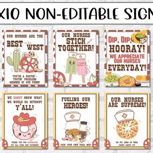 Western Nurses Appreciation Week Editable Itinerary | Hospital Staff ...