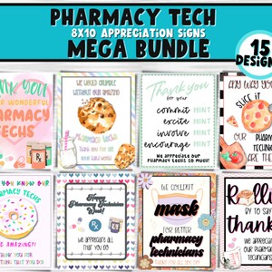 PHARMACIST & PHARMACY TECHNICIAN Week Printable Signs and Tags ...