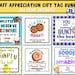 Staff Appreciation Bundle Gift Tags, Employee Appreciation - Etsy
