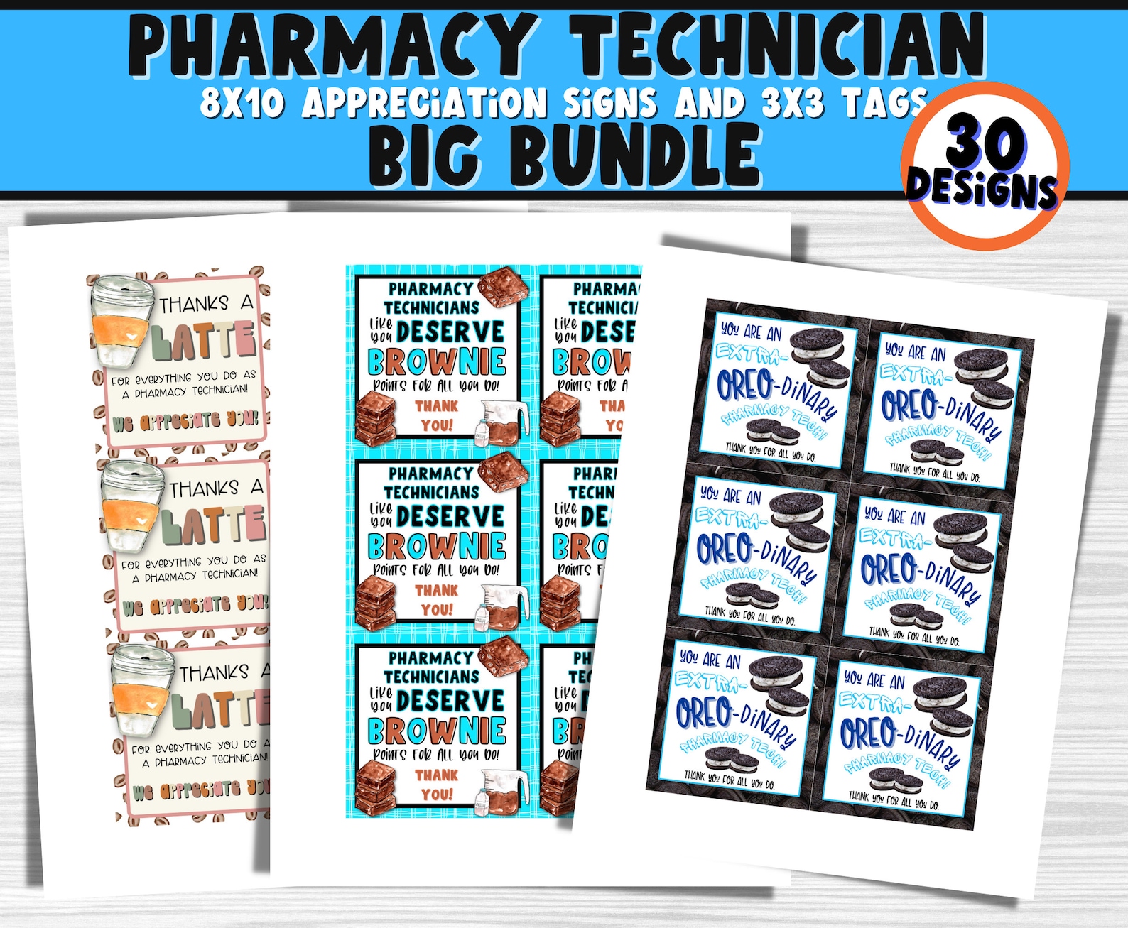 Pharmacy Technicians Week Printable Signs and Tags | Pharmacy Tech ...