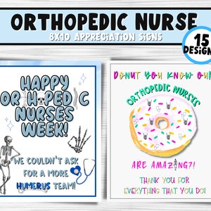 Happy Ortho Nurses Week | Orthopedic Nurse Appreciation Week Printable ...