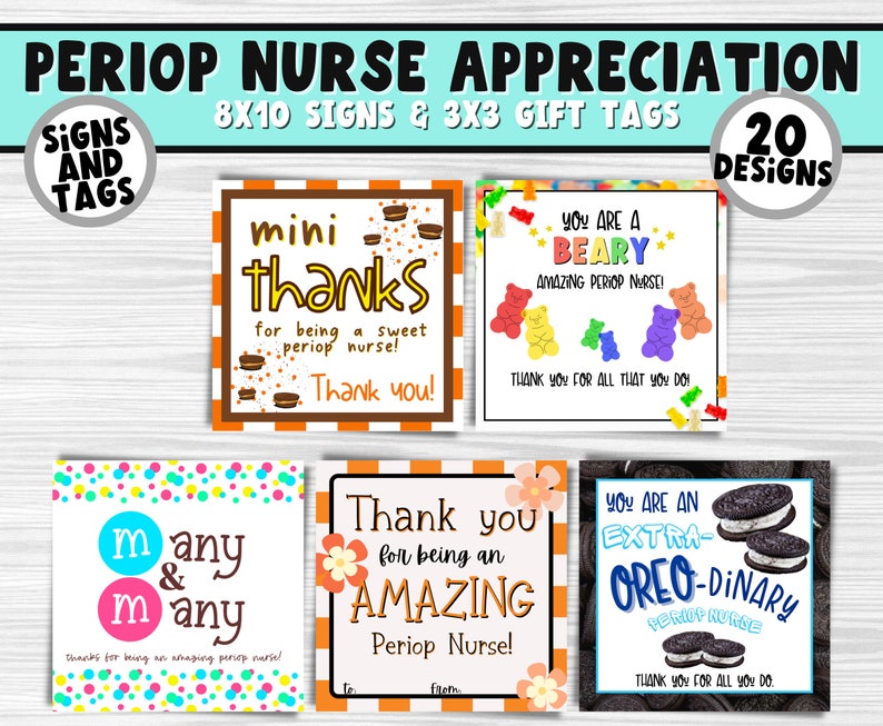 Periop Nurse Printable Appreciation Signs & Gift Tags | Perioperative ...