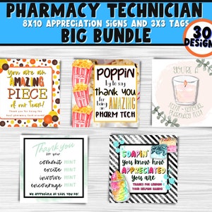 Pharmacy Technicians Week Printable Signs and Tags | Pharmacy Tech ...