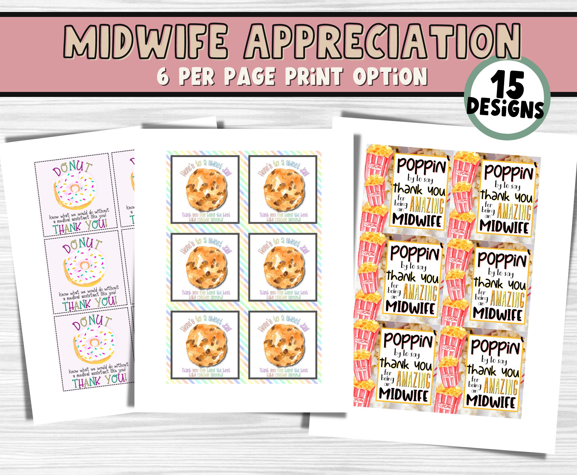 Midwifery Week | Midwife Appreciation Gift Tags | National Midwife Week ...