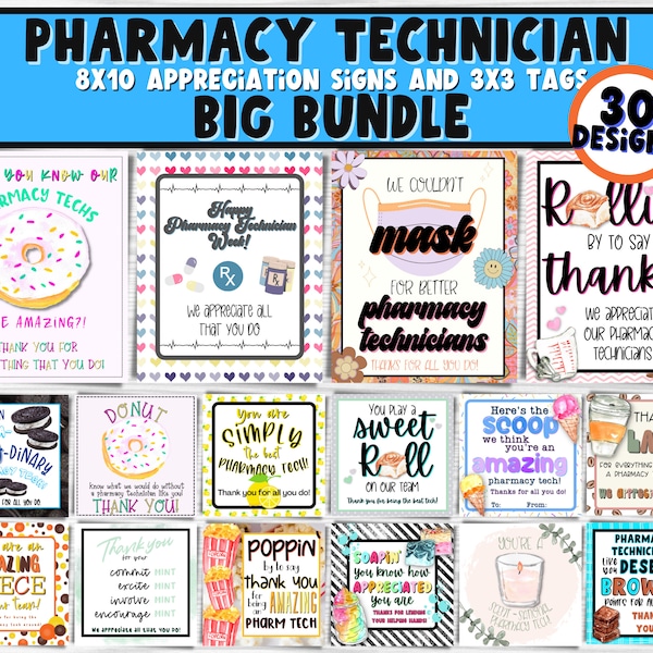 Pharmacy Tech Appreciation Card - Etsy