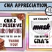 Cna's Printable Appreciation Signs | Certified Nurses Assistant ...