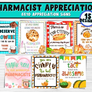PHARMACISTS Appreciation Week Printable Signs | Pharmacy Team ...