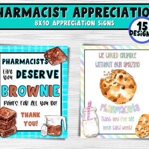 PHARMACISTS Appreciation Week Printable Signs | Pharmacy Team ...