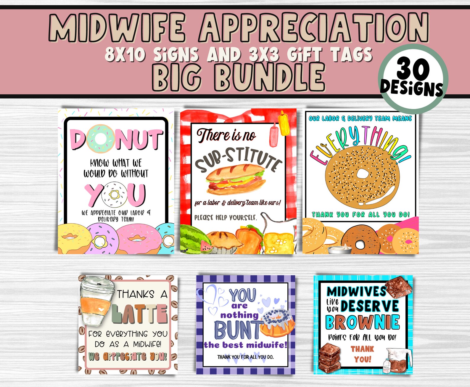 MIDWIFE Week | Midwife Appreciation Signs and Gift Tags | National ...