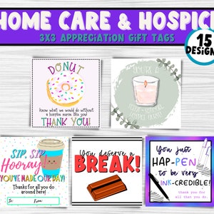 HOSPICE Month and Home Care Appreciation Bundle Gift Tags | Hospice ...
