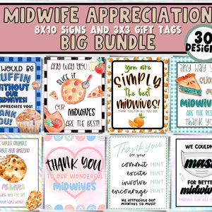 MIDWIFE Week | Midwife Appreciation Signs and Gift Tags | National ...