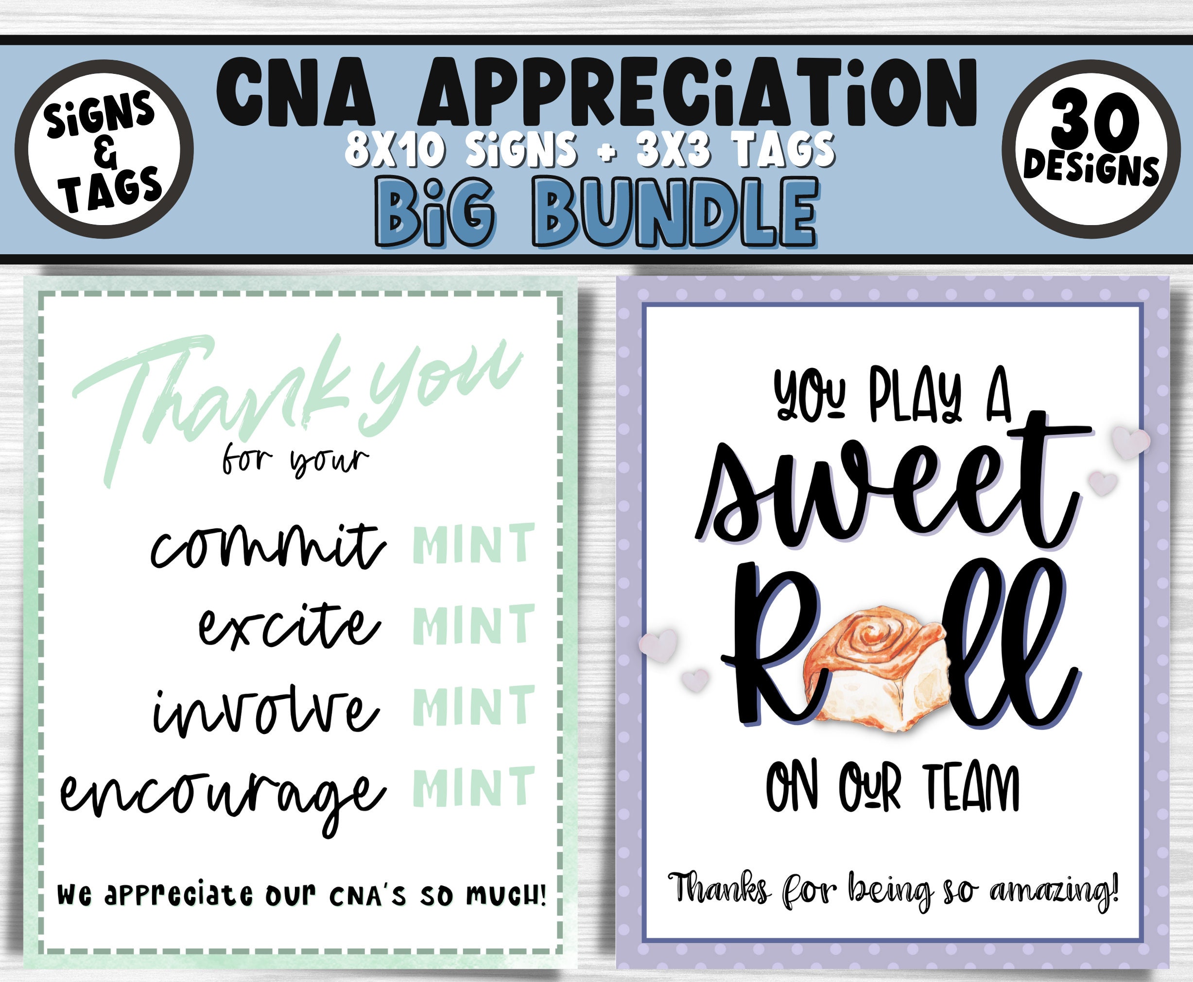 Cna's Printable Appreciation Signs & Gift Tags | Certified Nurses ...