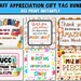 20 Staff Appreciation Bundle Gift Tags, Employee Appreciation - Etsy
