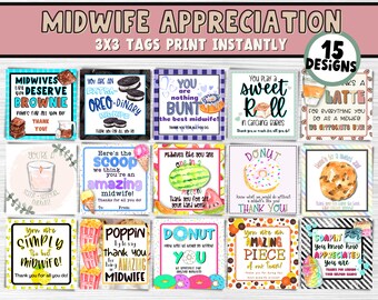 MIDWIFE Week | Midwife Appreciation Signs and Gift Tags | National ...