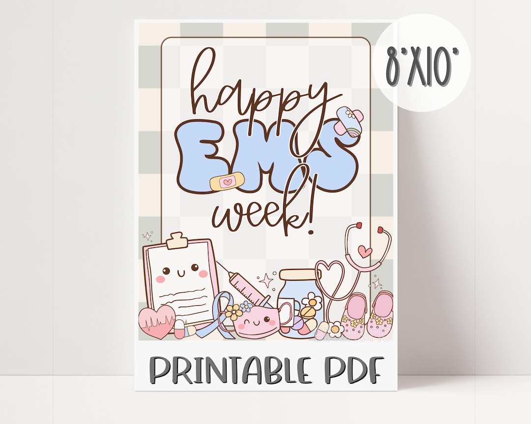 EMS Appreciation Week Sign - Emergency Medicine Life Decor - EMT Gifts ...