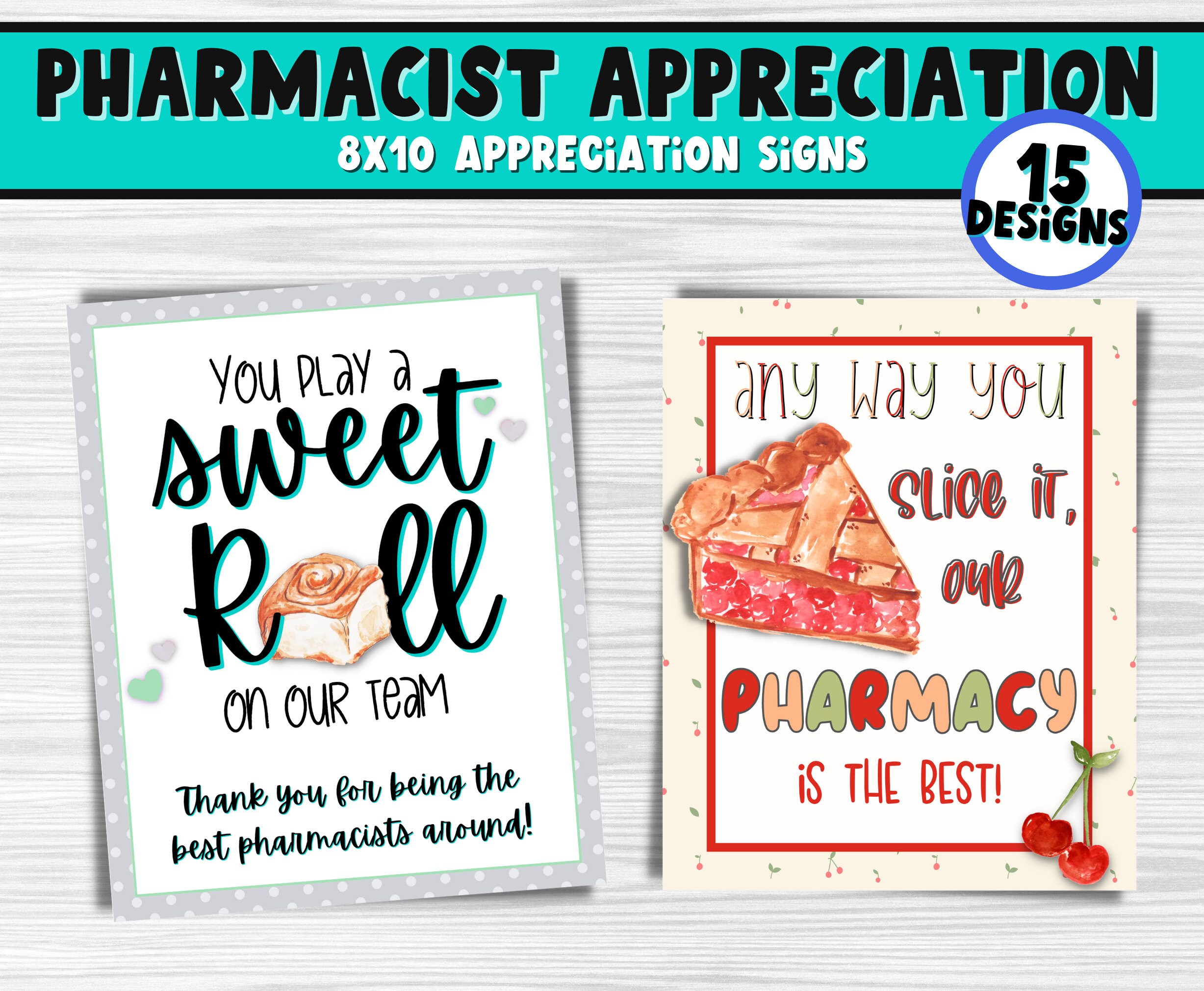 PHARMACISTS Appreciation Week Printable Signs | Pharmacy Team ...