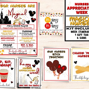 Nurses Appreciation Week Editable Itinerary | Hospital Staff DIY Bulk ...