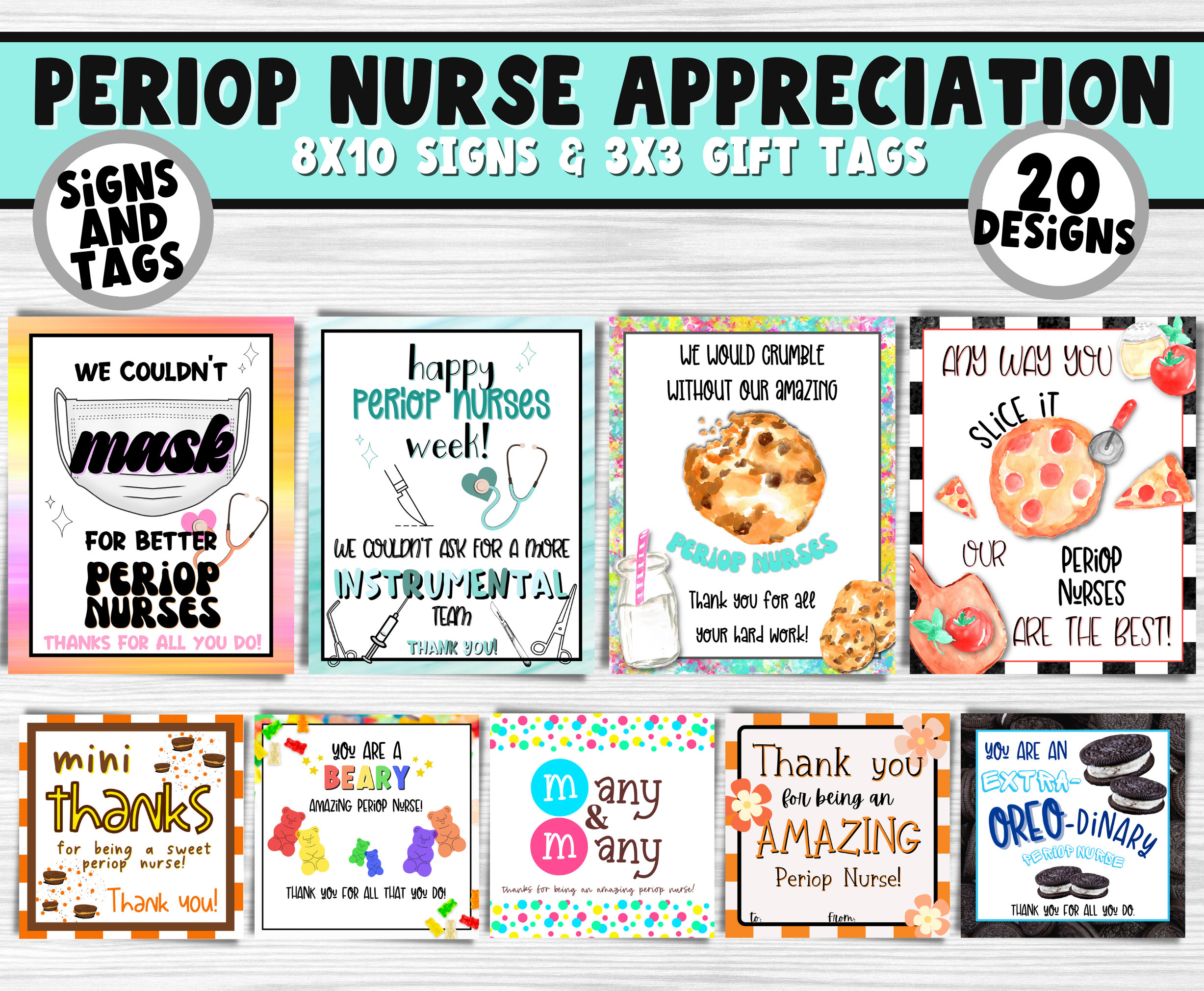 Periop Nurse Printable Appreciation Signs & Gift Tags | Perioperative ...