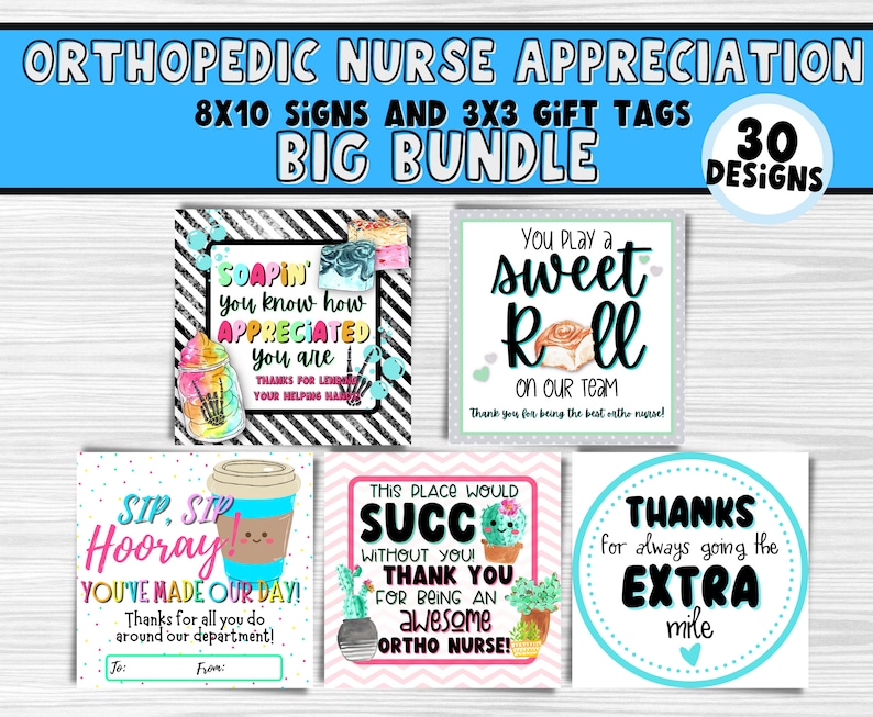 Happy Ortho Nurses Week Bundle | Orthopedic Nurse Appreciation Week ...
