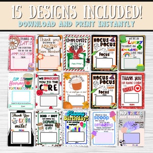 Staff Appreciation Bundle Gift Card Holders, Holiday Employee ...