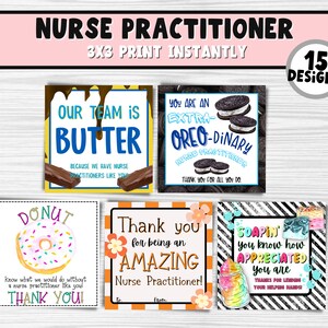 Nurse Practitioner Appreciation Printable Gift Tags | Hospital Staff ...