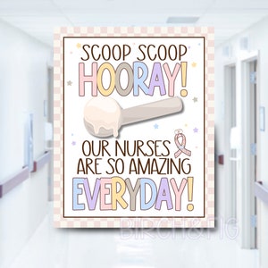 Ice Cream NURSE Treat Sign - Nurse Life Decor - Nurse Gifts - Medical ...
