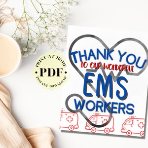Emergency Medical Service Thank You Sign 8x10 - Etsy