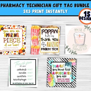 Pharmacy Technicians Week Printable Gift Tags | Pharmacy Tech ...