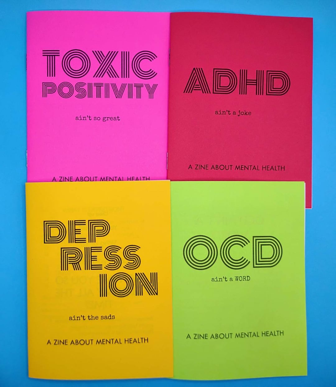 Set of 4 Mental Health Zines - Etsy