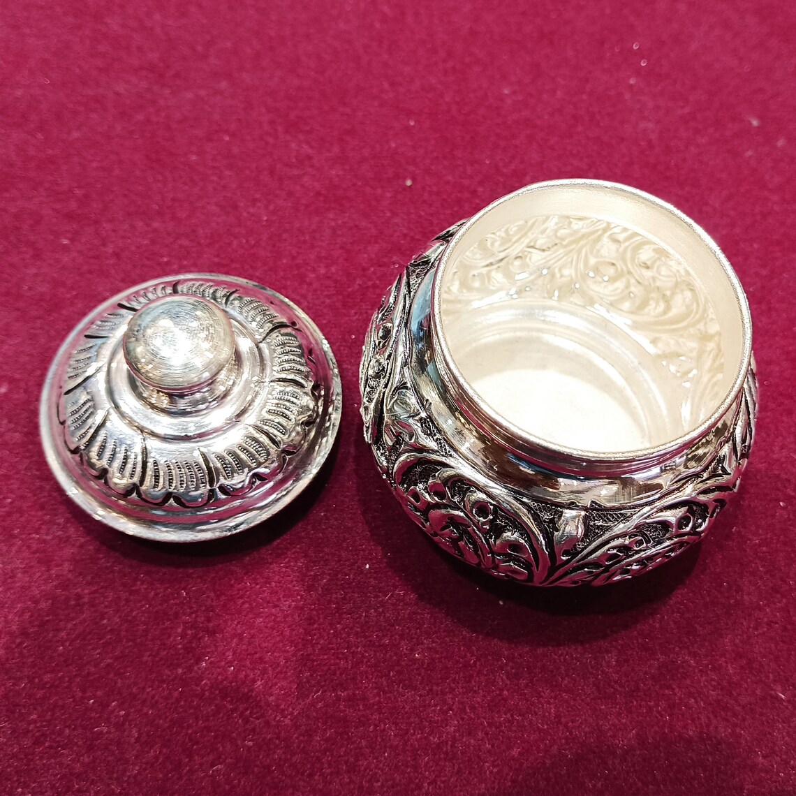 Indian Royal Traditional Pure Silver Elaichi Supari Box Pure - Etsy