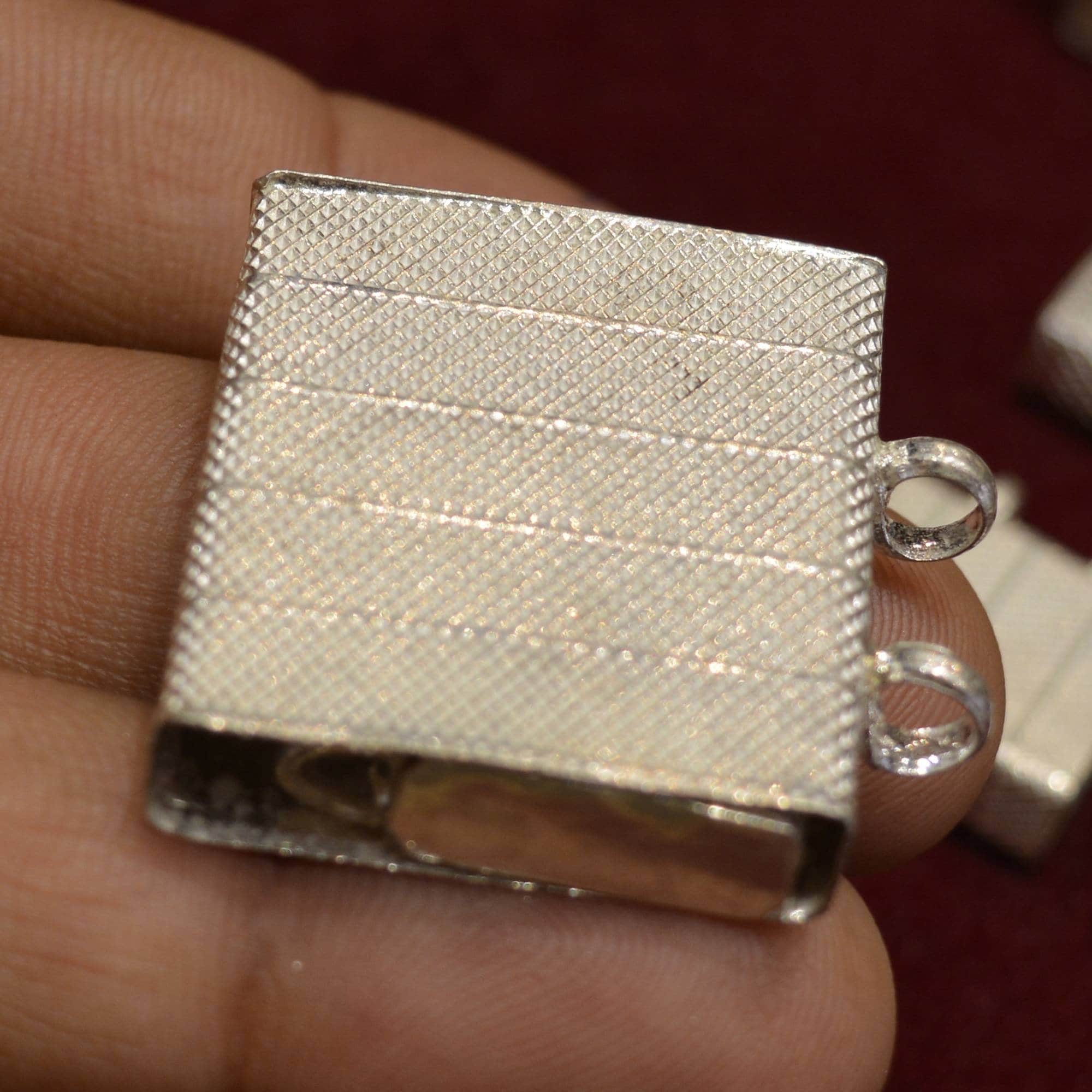 Silver Taweez With Black Thread India Kavach Antique Taweez | Etsy