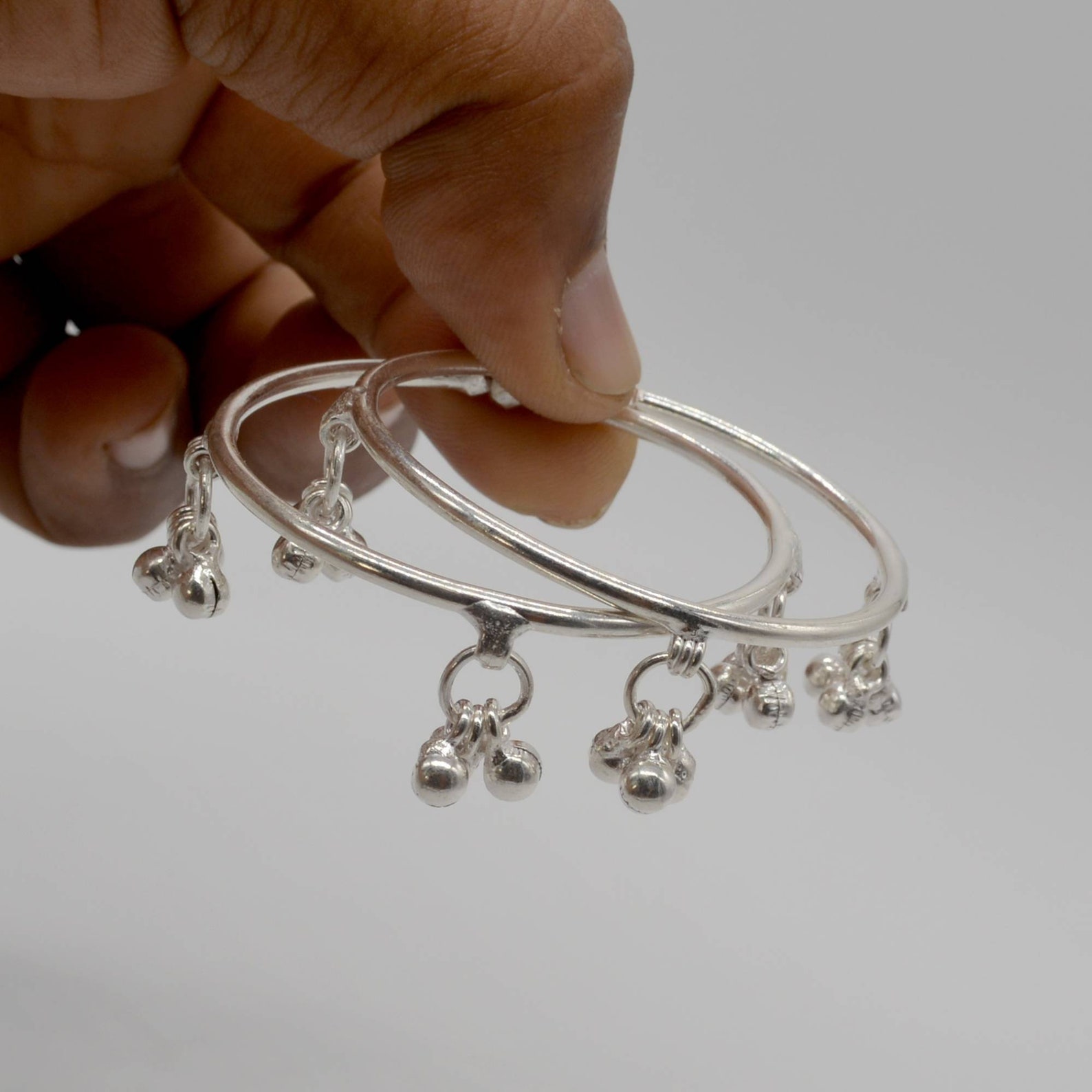 Birthday Baby Gift Silver Baby Anklet Amazing Noisy | Etsy